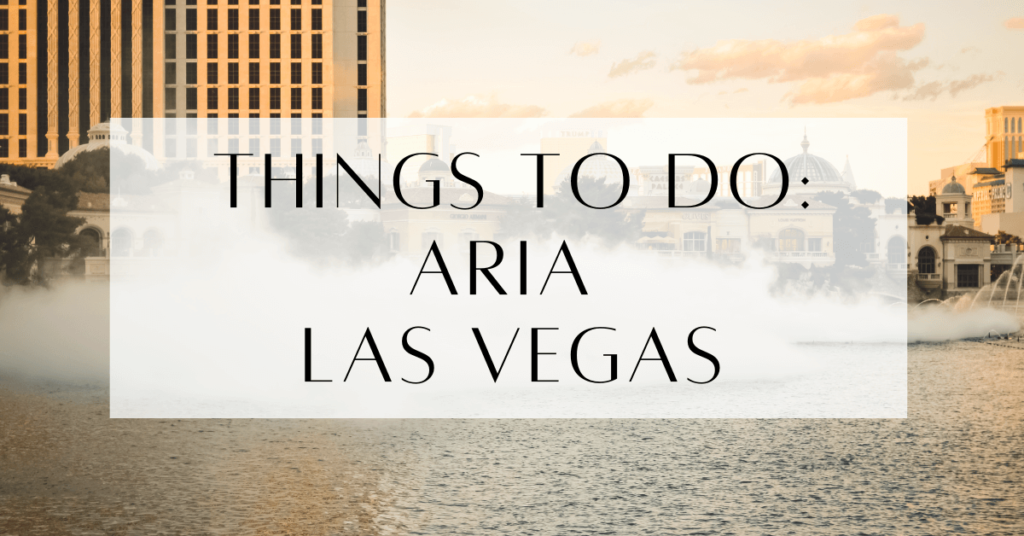 15 Things To Do At ARIA Las Vegas For The Full Experience